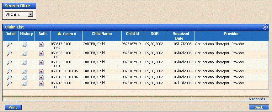 How Do I View the Details of an Authorization from the Claim List