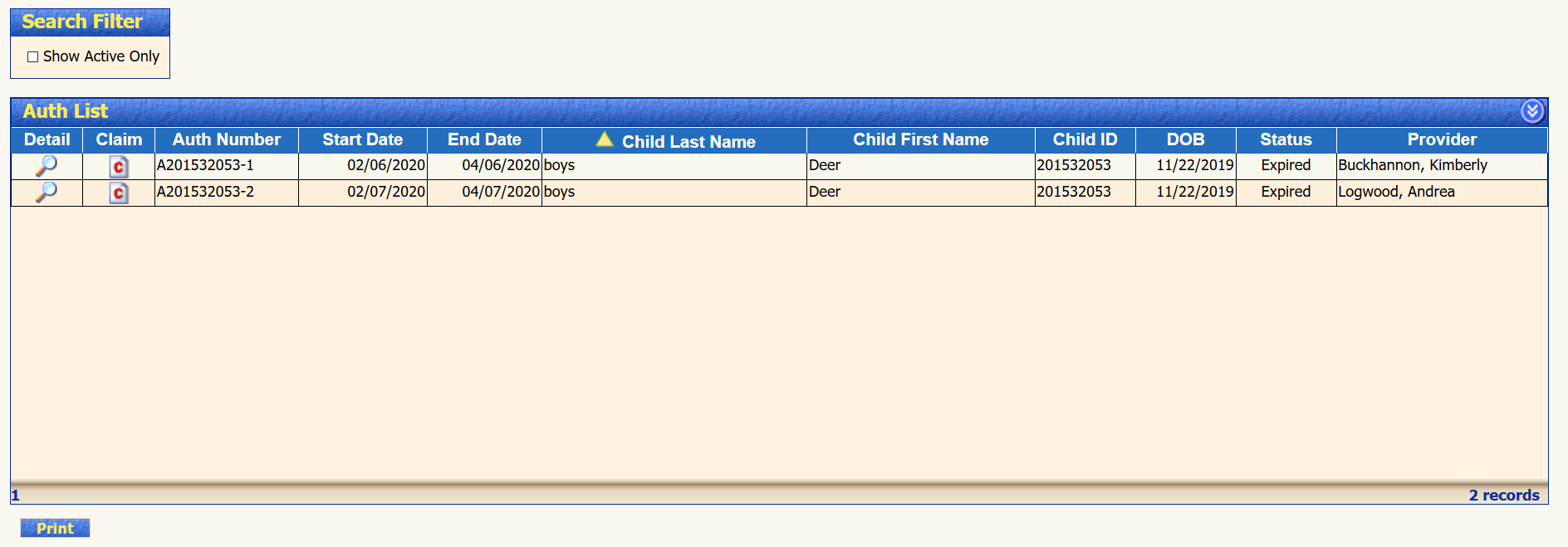 How Do I View the Details of an Authorization from the Authorization List