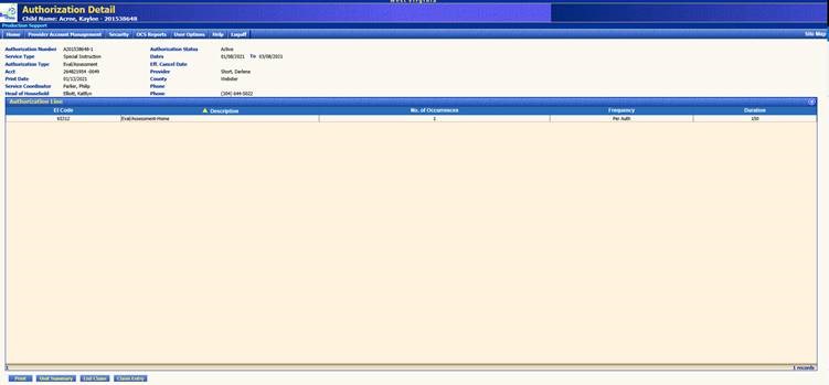 How Do I View the Details of an Authorization from the Authorization List